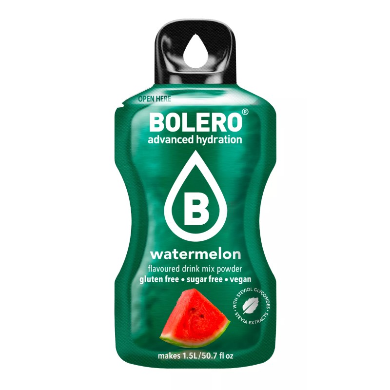 Watermelon - Box of 12 Sachets (12x9g) sugar-free drink - BOLERO®