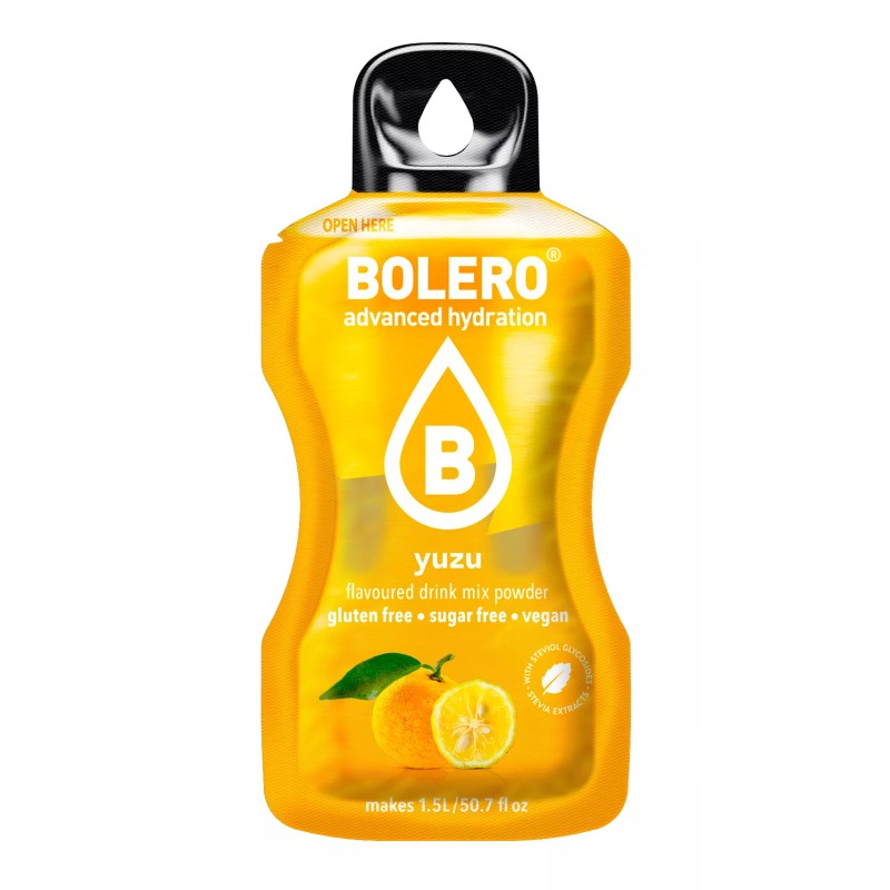 Yuzu - Box of 12 Sachets (12x9g) sugar-free drink - BOLERO®
